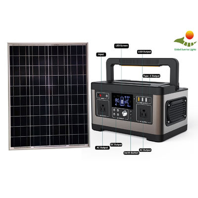 120W LiFePO4 Portable Solar Generators 1000 Life Cycle Solar Home ...