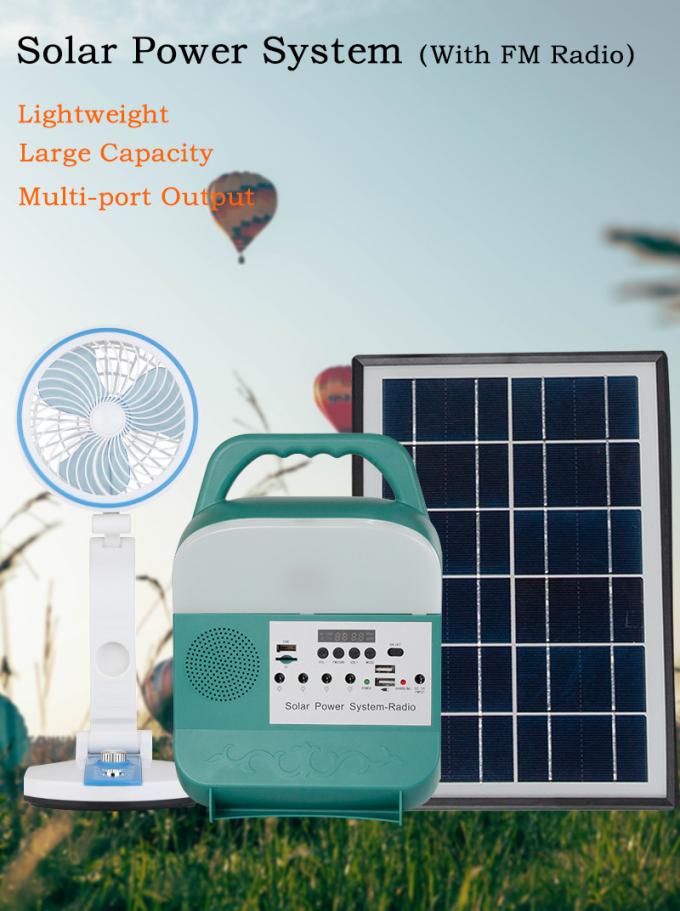 Emergency Lighting Magneto Solar Home System With Radio 5W Solar ...