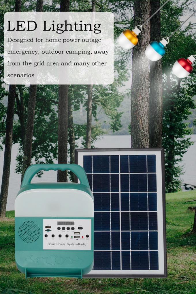 Emergency Lighting Magneto Solar Home System With Radio 5W Solar ...